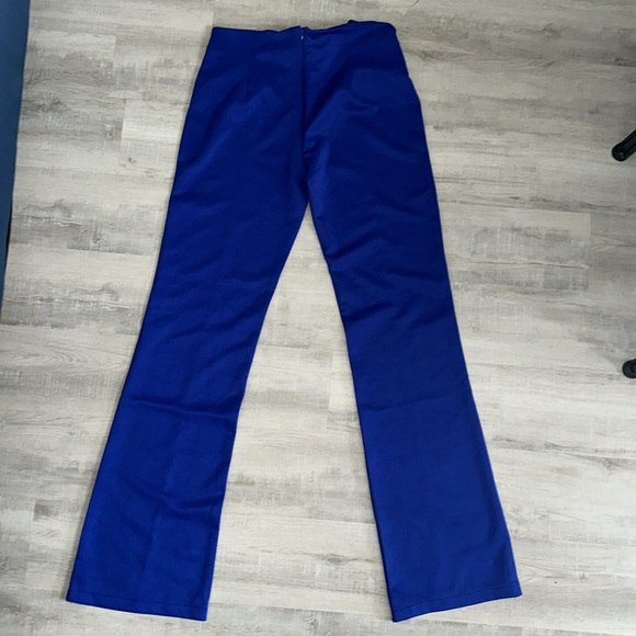 Pants & Jumpsuits | New Wide Leg Royal Blue Pants With Stretch Zipper ...